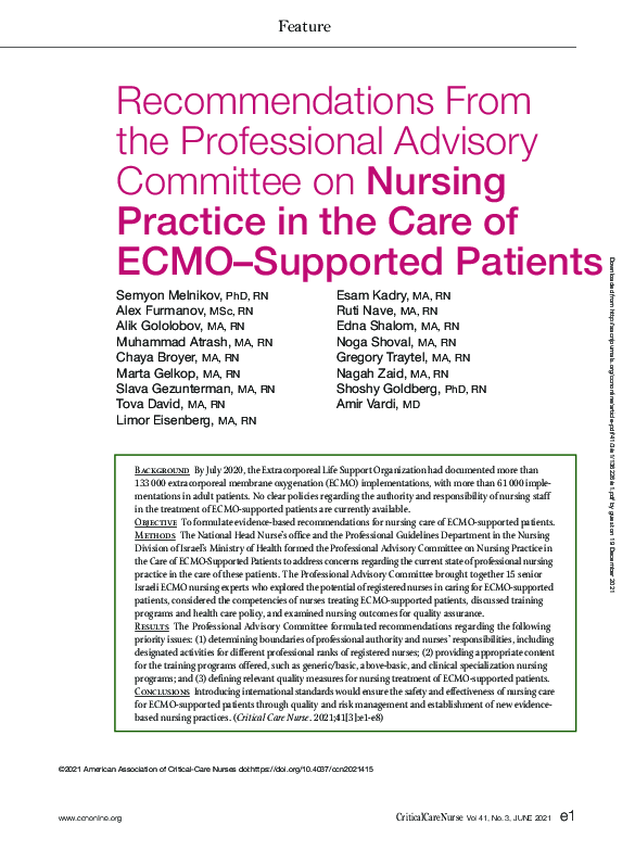 (PDF) Recommendations From the Professional Advisory Committee on ...