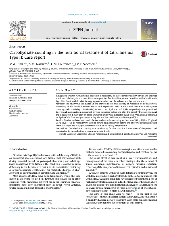 (PDF) Carbohydrate counting in the nutritional treatment of ...