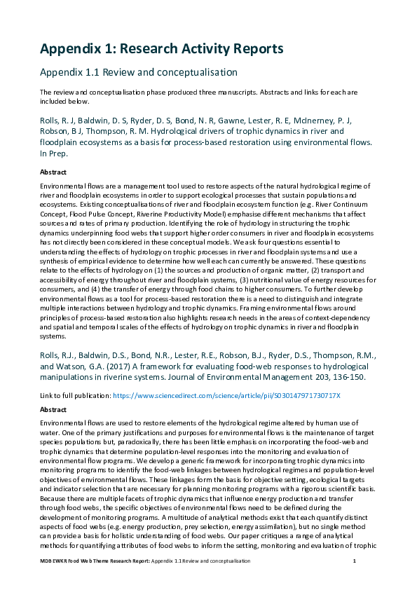 (PDF) Murray-Darling Basin Environmental Water Knowledge and Research ...