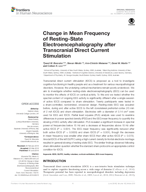 (PDF) Change in Mean Frequency of Resting-State Electroencephalography ...