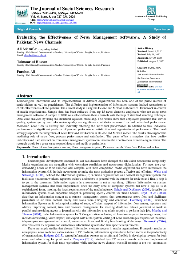 (PDF) The Journal of Social Sciences Research