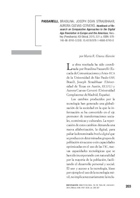(PDF) Passarelli, Brasilina; Joseph Dean Straubhaar; Aurora Cuevas ...