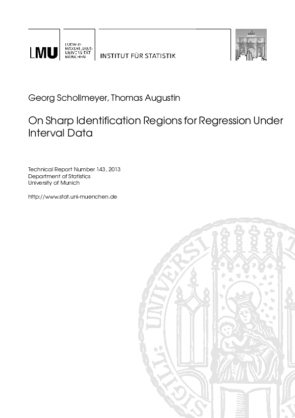Pdf Statistical Modeling Under Partial Identification Distinguishing Three Types Of