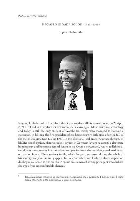 (PDF) Negasso Gidada Solon