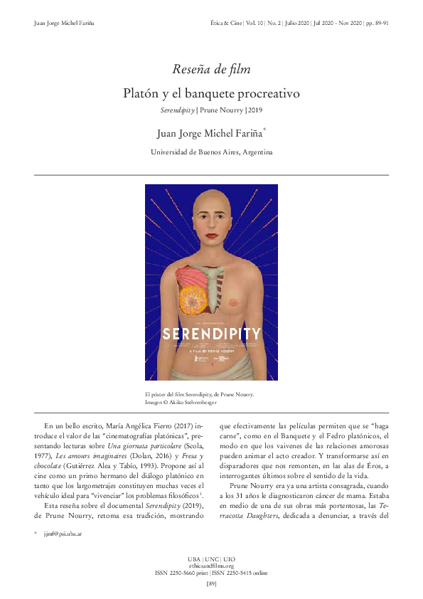 (PDF) Platón y el banquete procreativo | Juan Jorge Michel Fariña ...