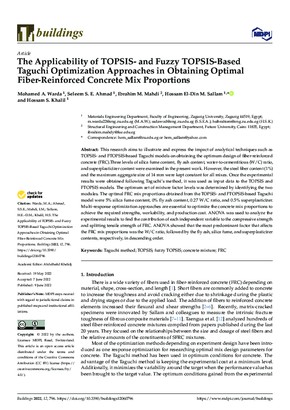 Pdf The Applicability Of Topsis And Fuzzy Topsis Based Taguchi Optimization Approaches In