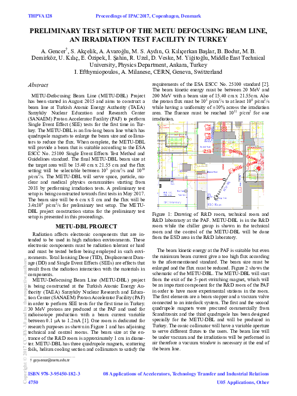 (PDF) JACoW : Preliminary Test Setup of the Metu Defocusing Beam Line ...