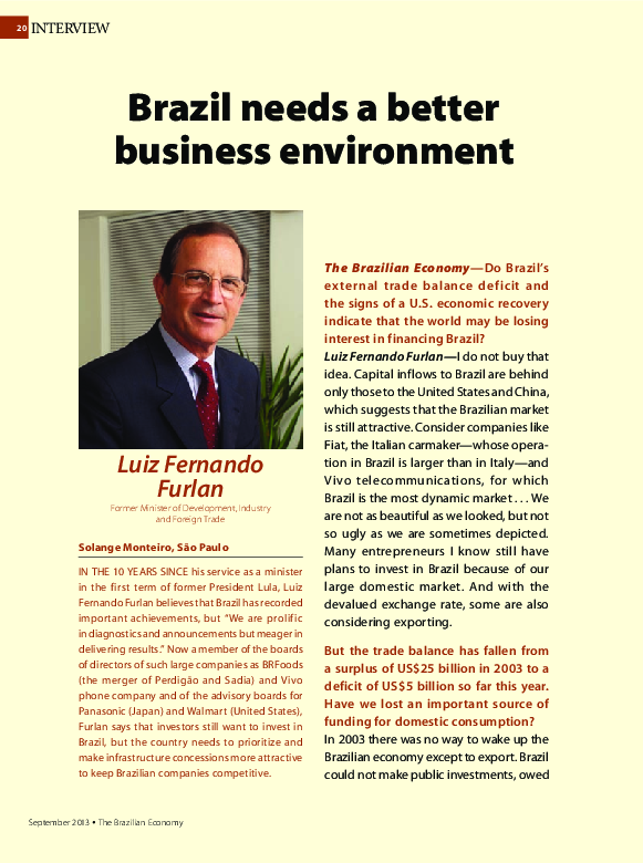 (PDF) Brazil needs a better business environment | Solange Monteiro ...