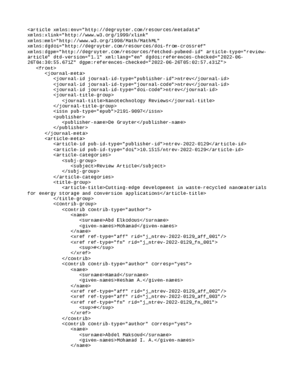 Cutting-edge development in waste-recycled nanomaterials for energy storage and conversion ...