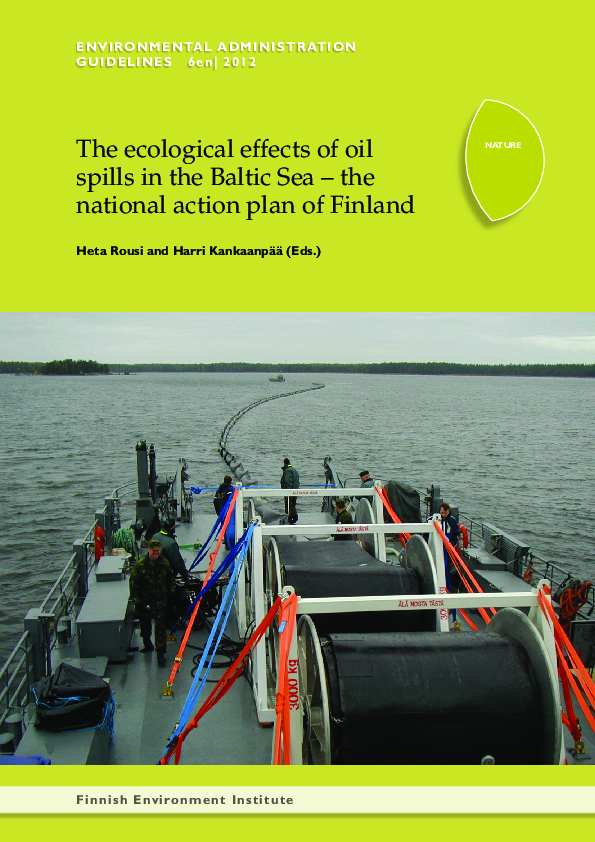 (PDF) The ecological effects of oil spills in the Baltic Sea – the ...
