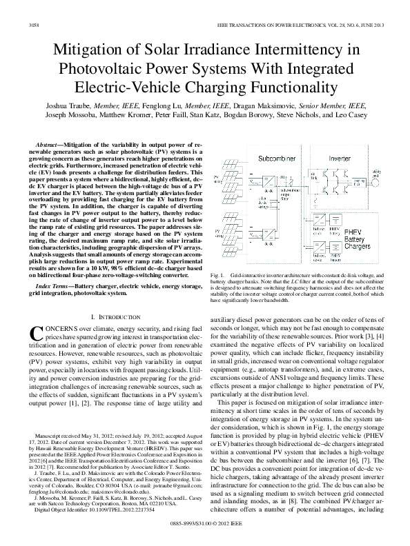 (PDF) Mitigation of Solar Irradiance Intermittency in Photovoltaic ...