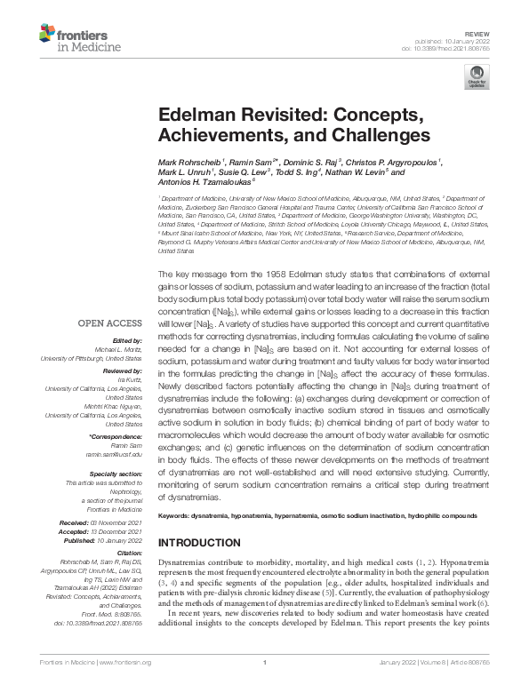 (PDF) Edelman Revisited: Concepts, Achievements, and Challenges