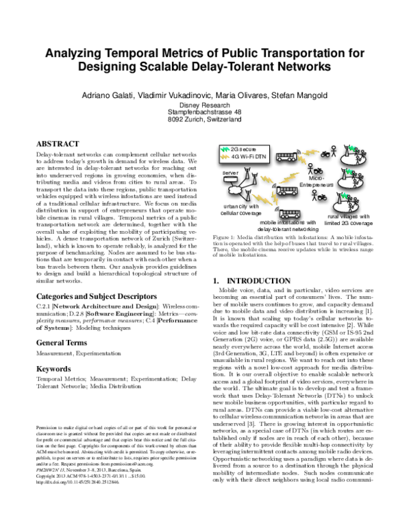 Analyzing temporal metrics of public transportation for designing ...