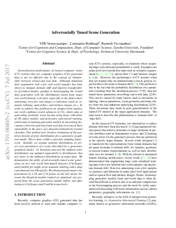 (PDF) Adversarially Tuned Scene Generation | Constantin Rothkopf - Academia.edu