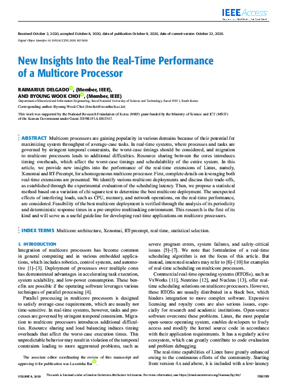 (PDF) New Insights Into the Real-Time Performance of a Multicore Processor | Raimarius Delgado ...