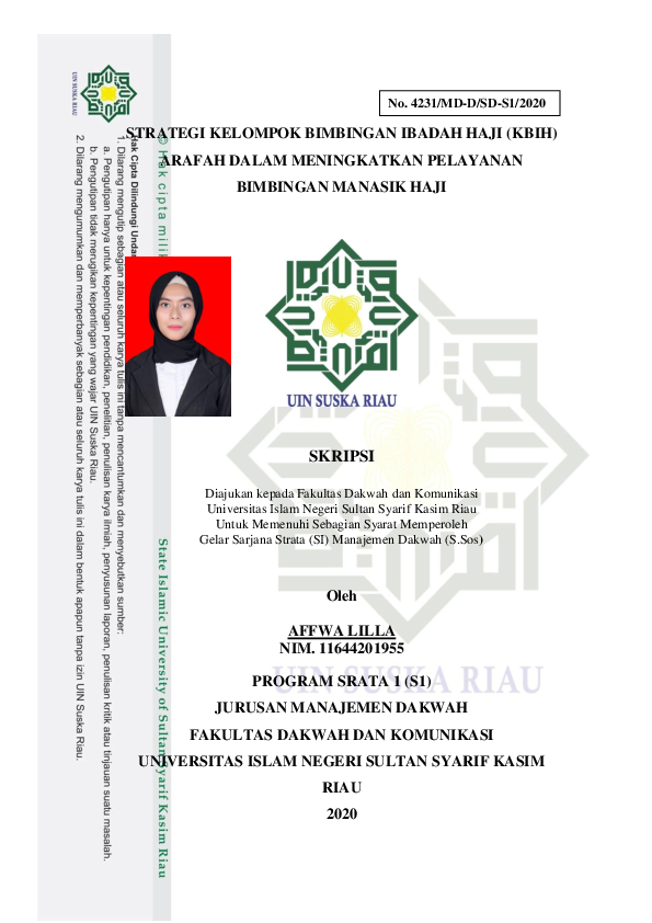 (PDF) Strategi Kelompok Bimbingan Ibadah Haji (KBIH) Arafah Dalam ...