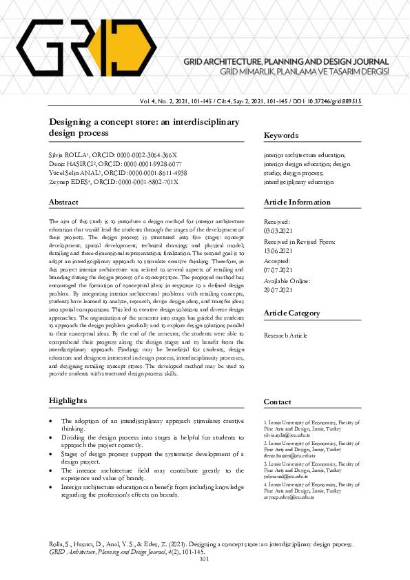 (PDF) Designing a concept store: an interdisciplinary design process