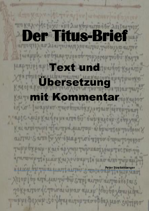(PDF) Der Titus-Brief Text und Übersetzung mit Kommentar