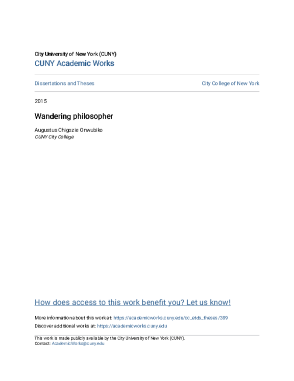 (PDF) Wandering philosopher