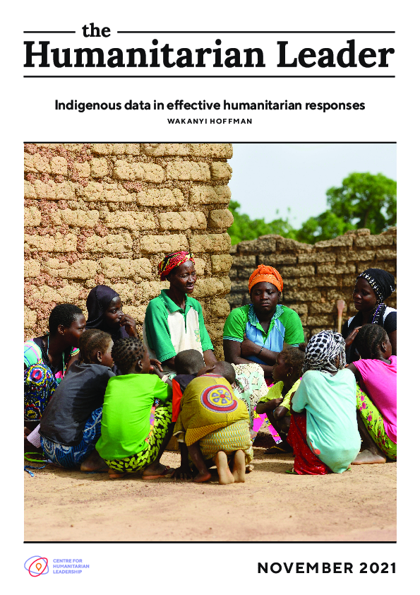 (PDF) Indigenous data in effective humanitarian responses