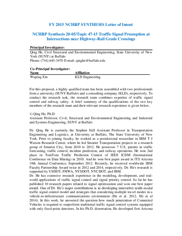 (PDF) Traffic Signal Preemption at Intersections Near Highwayâ€"Rail ...