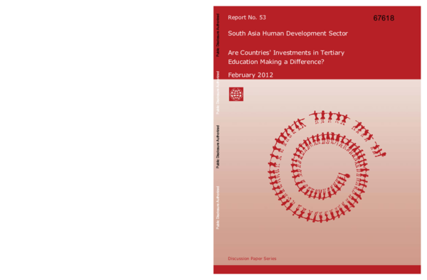 (PDF) Are countries investments in tertiary education making a difference?