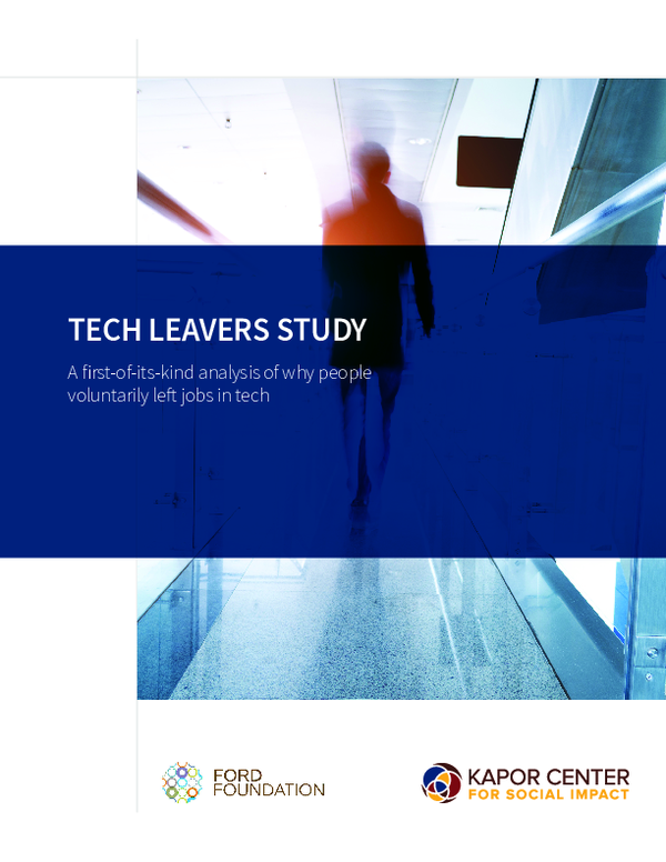 (PDF) Tech Leavers Study: A first-of-its-kind analysis of why people volunarily left jobs in tech