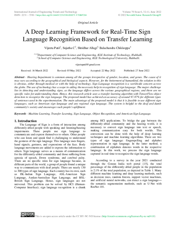 (PDF) A Deep Learning Framework for Real-Time Sign Language Recognition ...
