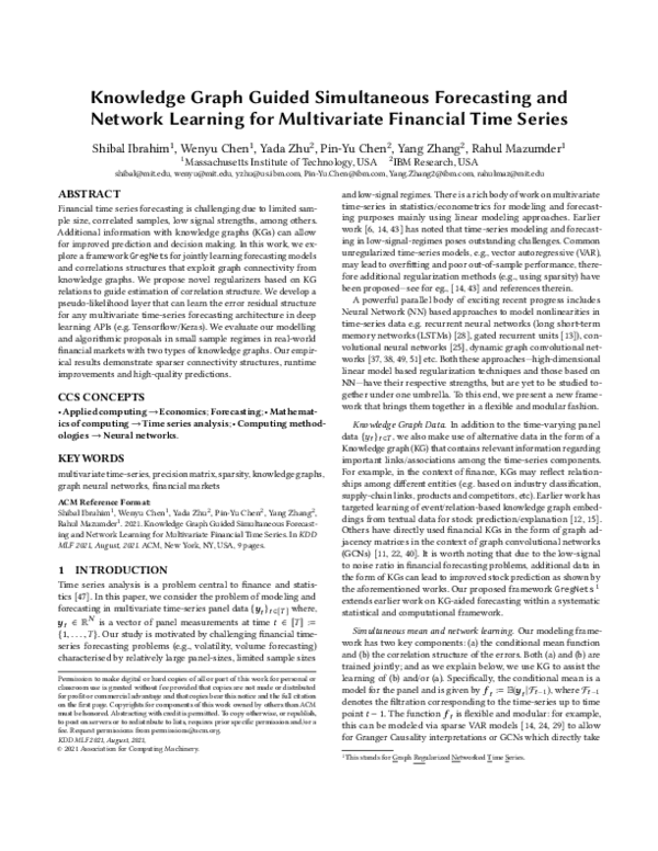 (PDF) Knowledge Graph Guided Simultaneous Forecasting and Network Learning for Multivariate ...
