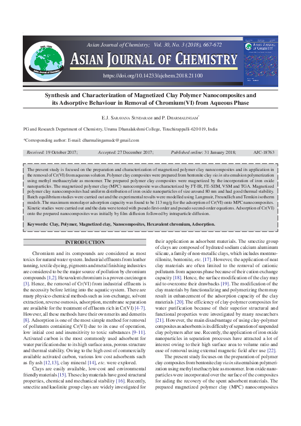 (PDF) Synthesis and Characterization of Magnetized Photocatalyst Fe3O4/SiO2/TiO2by ...