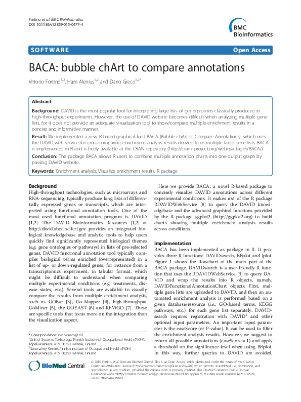 (PDF) BACA: bubble chArt to compare annotations