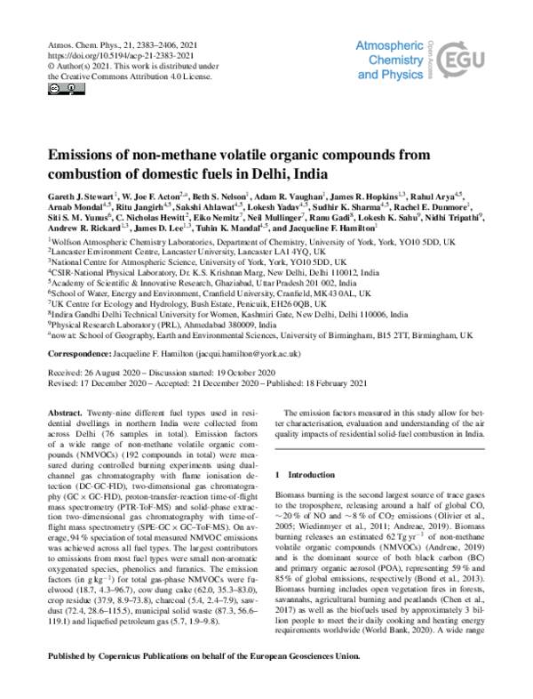 (PDF) Emissions of nonmethane volatile organic compounds from open crop ...