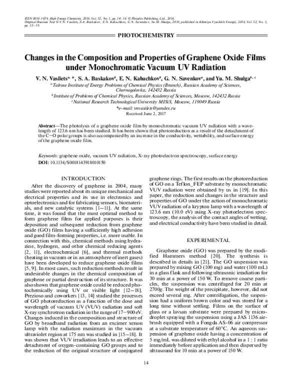 (PDF) Characterizations of photoconductivity of graphene oxide thin ...