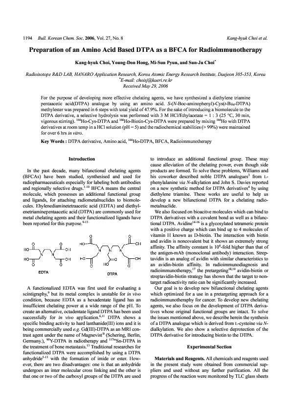 (PDF) Preparation of an Amino Acid Based DTPA as a BFCA for ...
