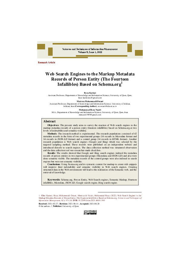 (PDF) Web Search Engines to the Markup Metadata Records of Person ...