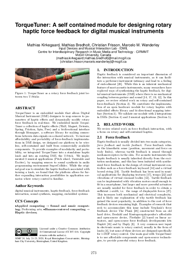 (PDF) TorqueTuner: A self contained module for designing rotary haptic ...