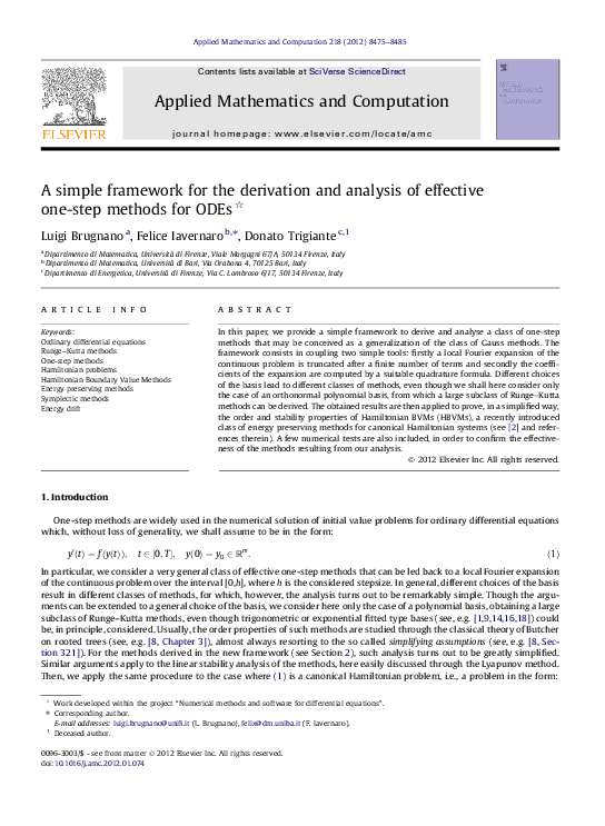 (PDF) Hamiltonian Boundary Value Methods