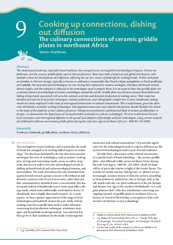 (PDF) Cooking up connections, dishing out diffusion: The culinary ...