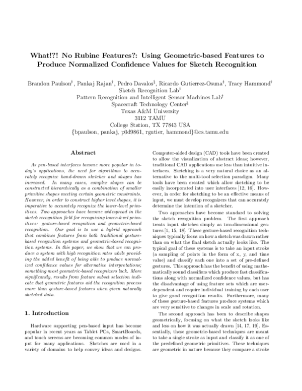 (PDF) What!?! no Rubine features?: using geometric-based features to produce normalized ...