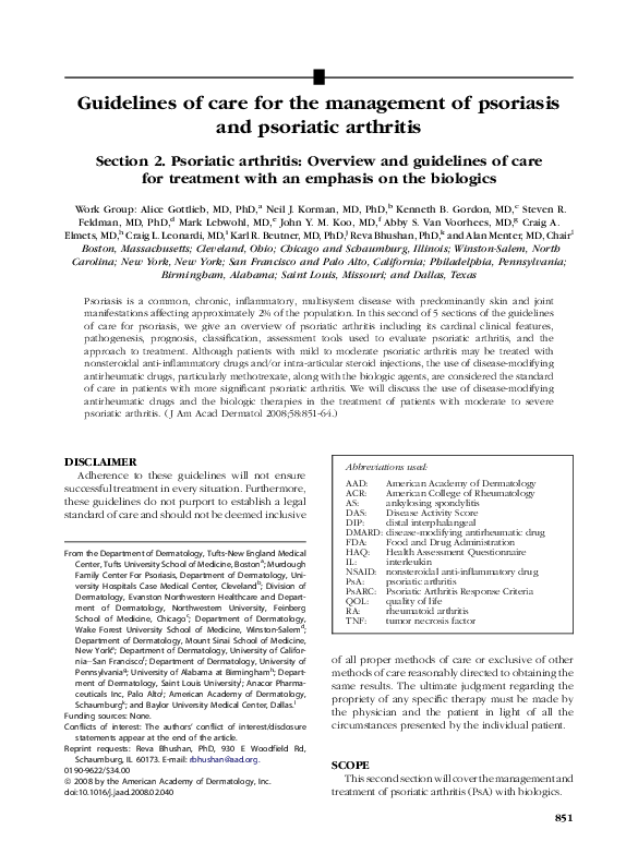 (PDF) Guidelines of care for the management of psoriasis and psoriatic ...