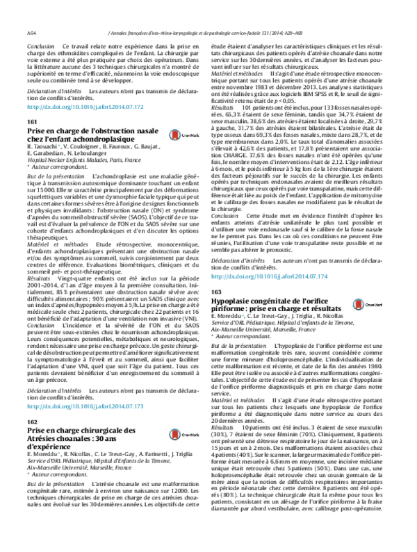 (PDF) Hypoplasie congénitale de l’orifice piriforme : prise en charge ...