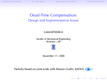 (PDF) Dead-Time Compensation