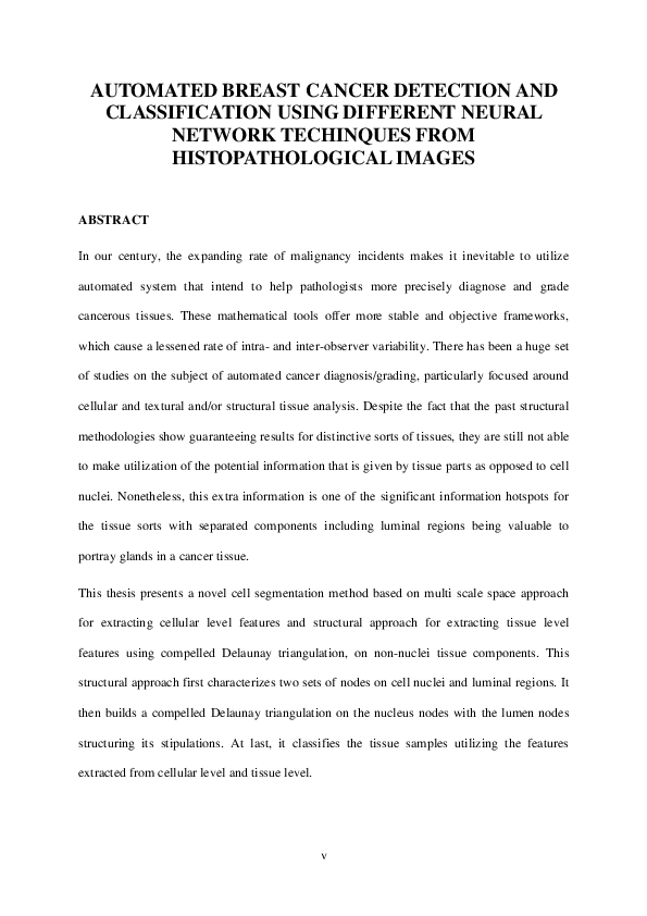 (PDF) Automated breast cancer detection and classification using ...