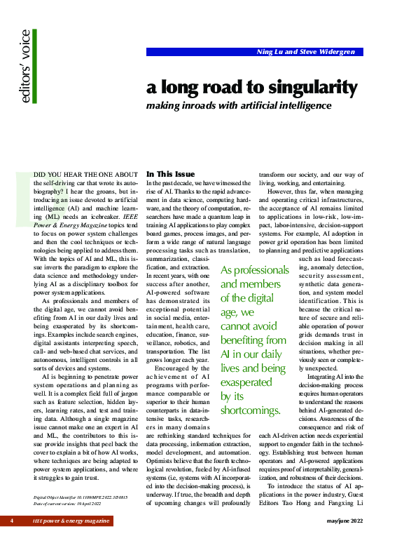 (PDF) A Long Road to Singularity: Making Inroads With Artificial ...