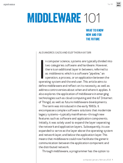 (PDF) Middleware 101 | Eli Katsiri - Academia.edu