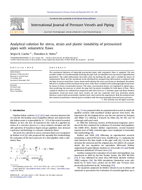 (PDF) Analytical solution for stress, strain and plastic instability of ...