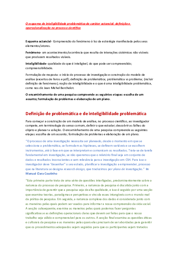 (DOC) O esquema de inteligibilidade problematica de carater actancial ...