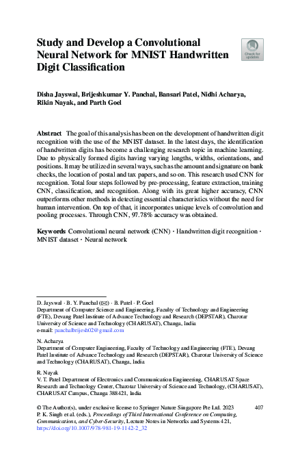 (PDF) Study and Develop a Convolutional Neural Network for MNIST Handwritten Digit ...
