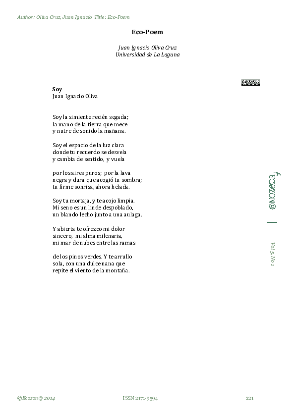 (PDF) Eco-Poem // Ecopoema