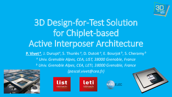 (PDF) 3D Design-for-Test Solution for Chiplet-based Active Interposer ...